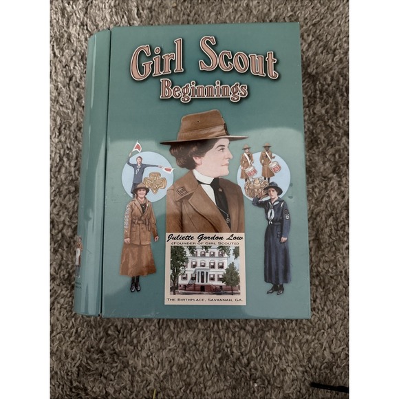 Storage & Organization | Vintage Girl Scout Metal Tin Book Box Case ...